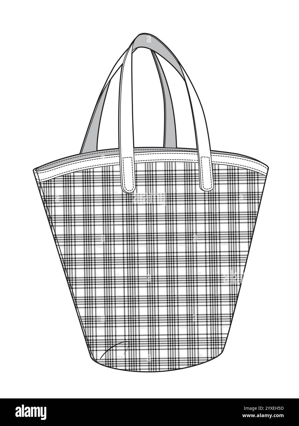 Check tote bag drawing hi-res stock photography and images - Alamy