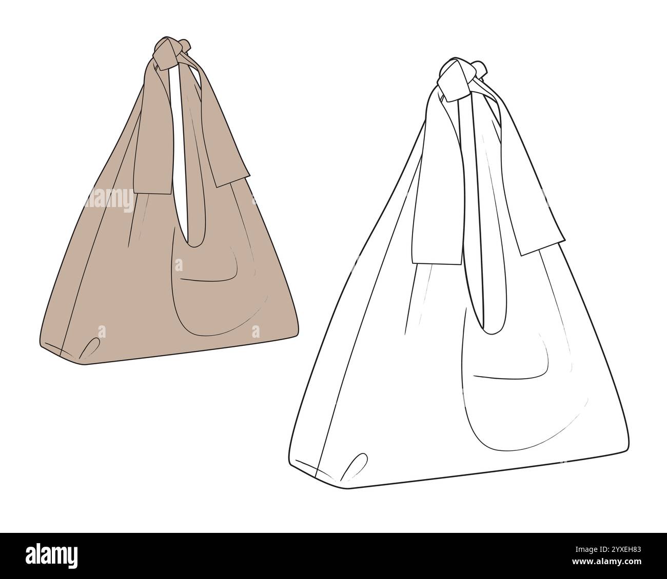 Knot bag drawing hi-res stock photography and images - Alamy