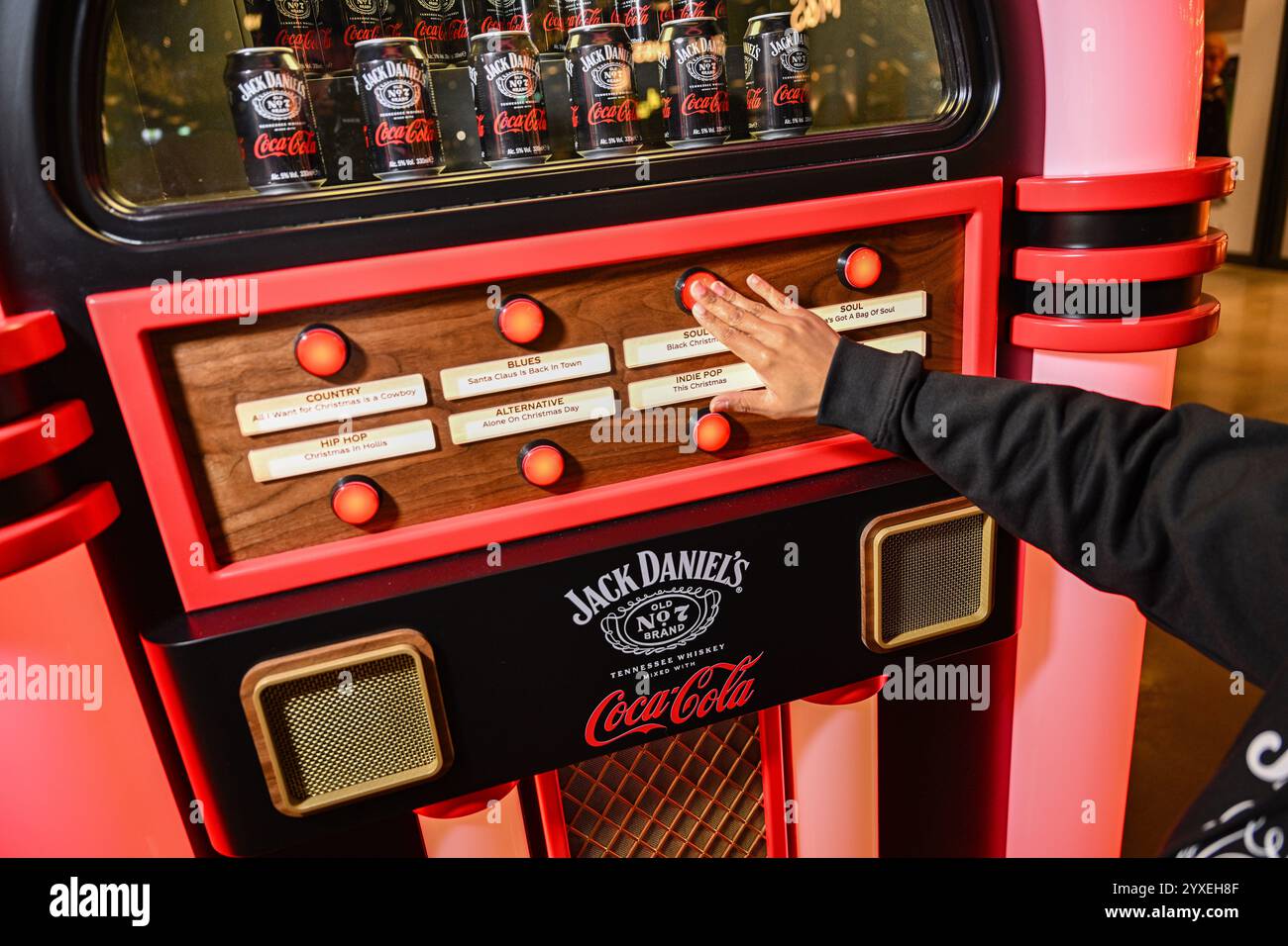 EDITORIAL USE ONLY Members of the public pick alternative festive songs ...