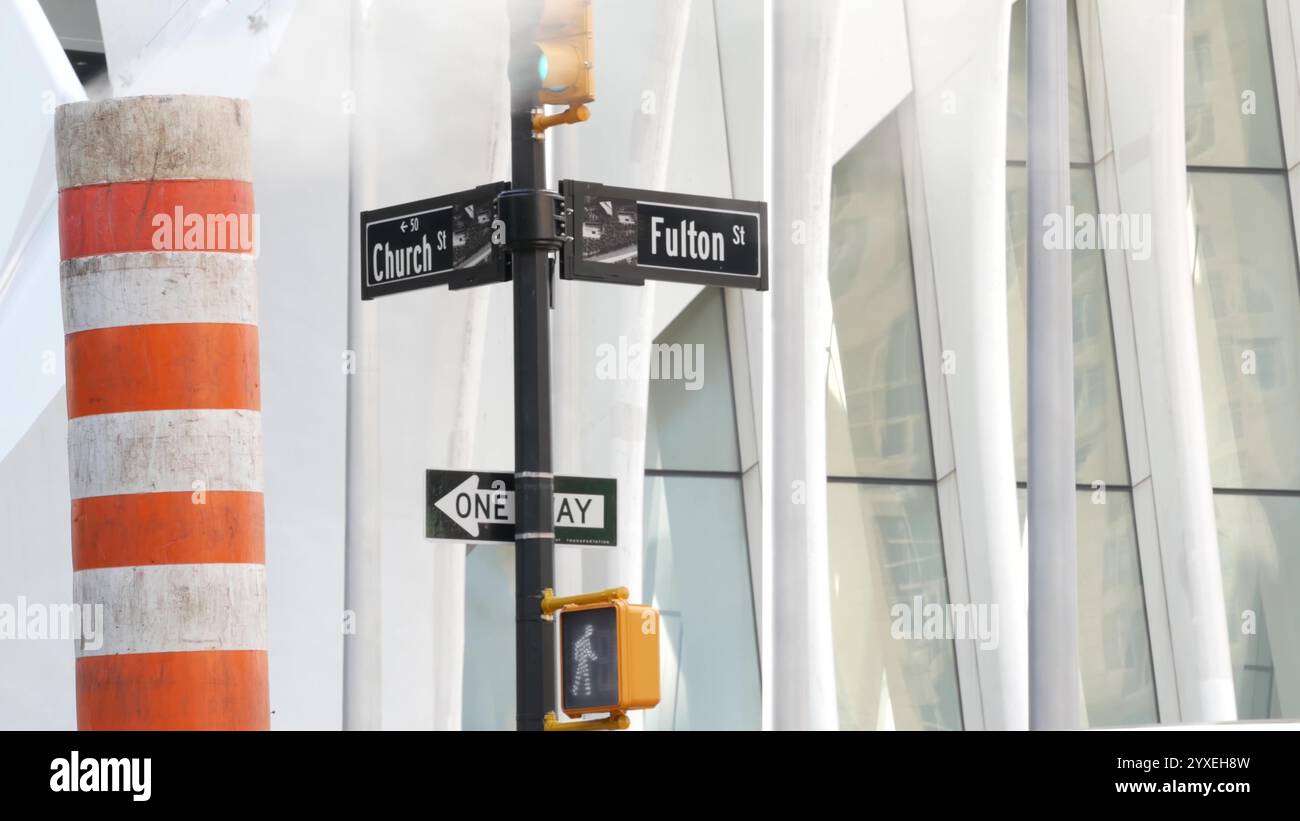 Steam vapor vented, New York City Church, Fulton street, orange vapour ...
