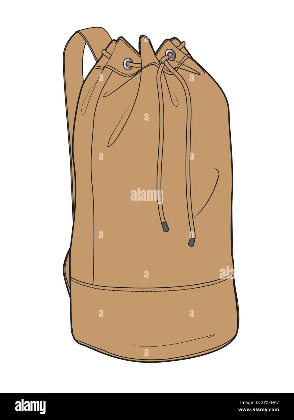 Duffel bags line drawing hi-res stock photography and images - Alamy