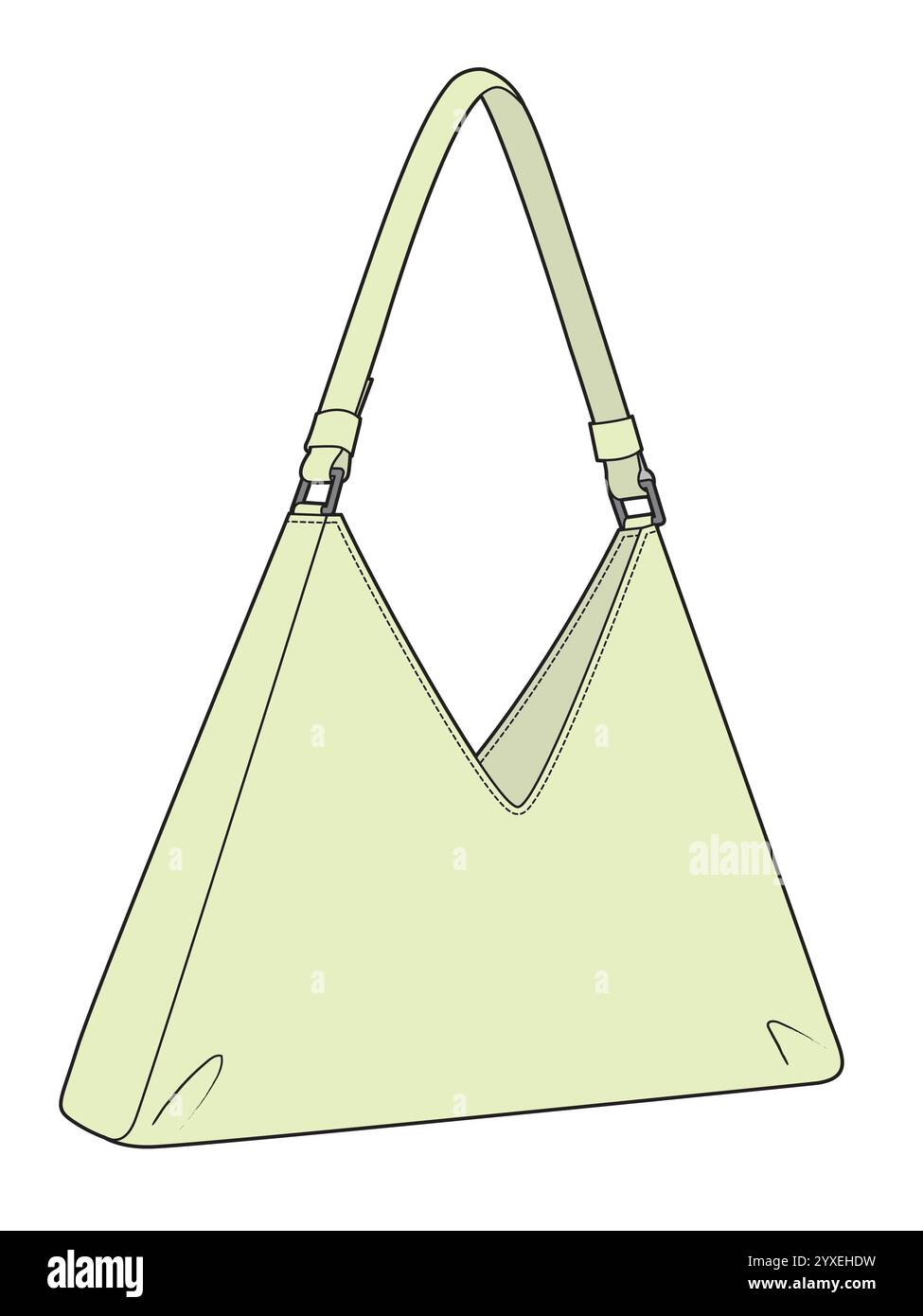 Trapezoid bag flat sketch hi-res stock photography and images - Alamy