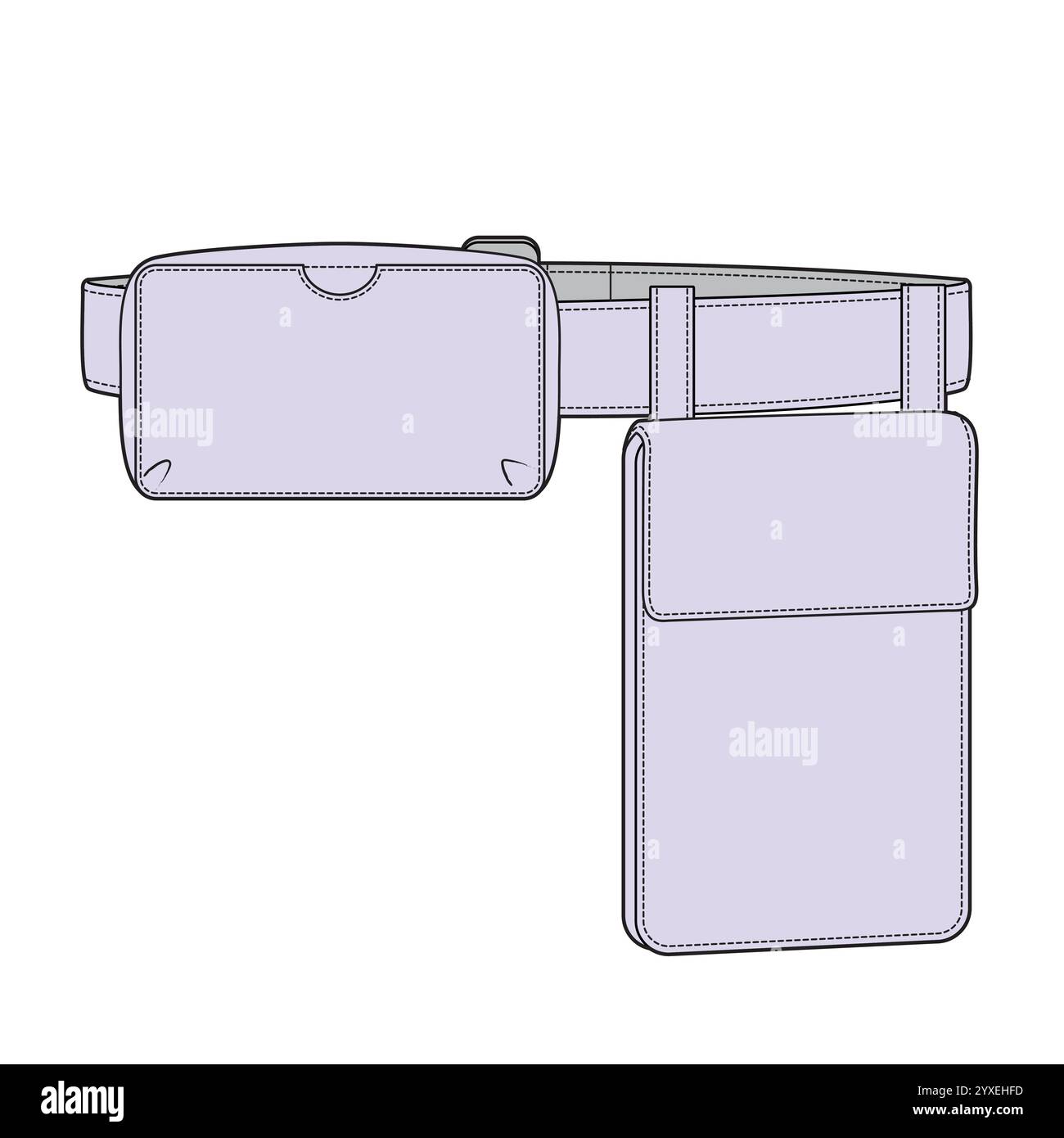 Utility belt bag template hi-res stock photography and images - Alamy