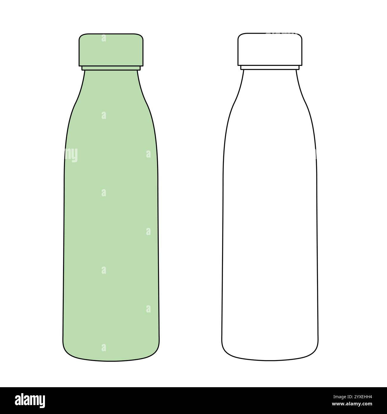 Plastic water pot vector design mockup template Stock Vector Image ...