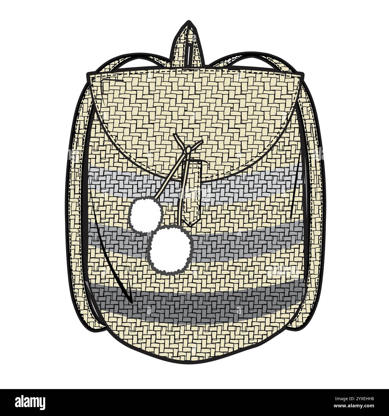 Women straw backpack design hi-res stock photography and images - Alamy