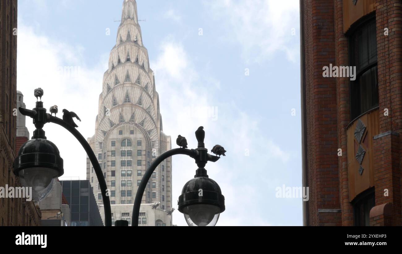 New York City Manhattan Midtown architecture. Chrysler building on 42 ...