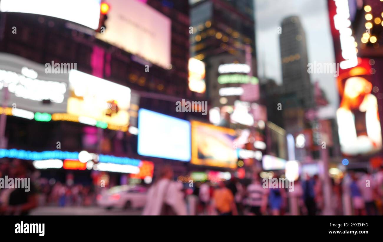 New York City Times Square, Manhattan Midtown Broadway street, USA ...