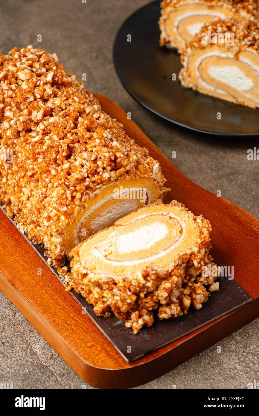 Nougat Swiss Roll (Indonesia : Bolu Gulung Nougat). Bolu Gulung is a ...