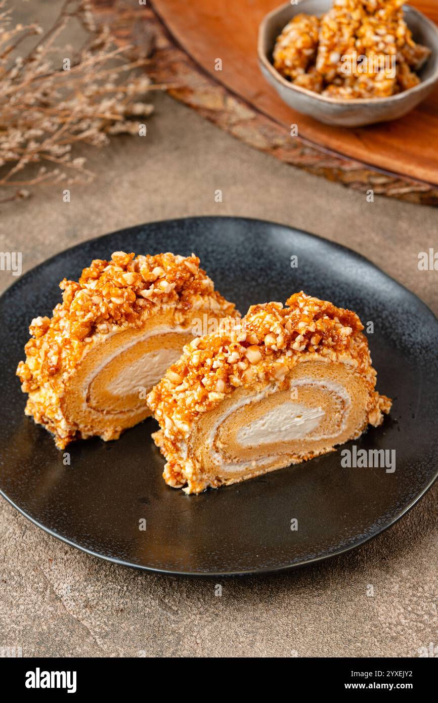 Nougat Swiss Roll (Indonesia : Bolu Gulung Nougat). Bolu Gulung is a ...