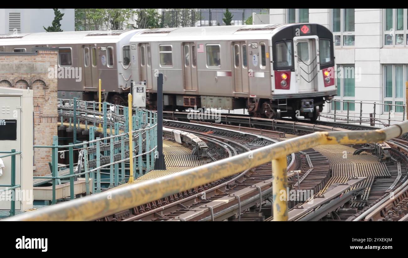 Rapid transit locomotive underground railway new york city hi-res stock ...