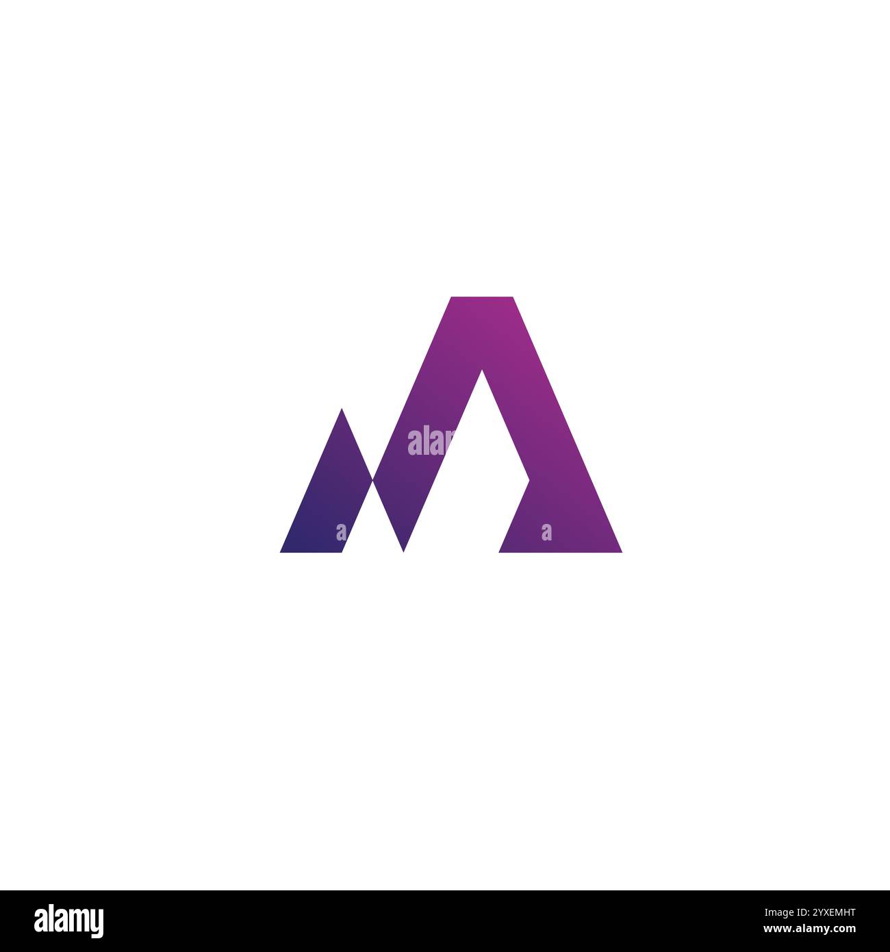 Letter MA Logo Design. M Initial Logo Stock Vector Image & Art - Alamy