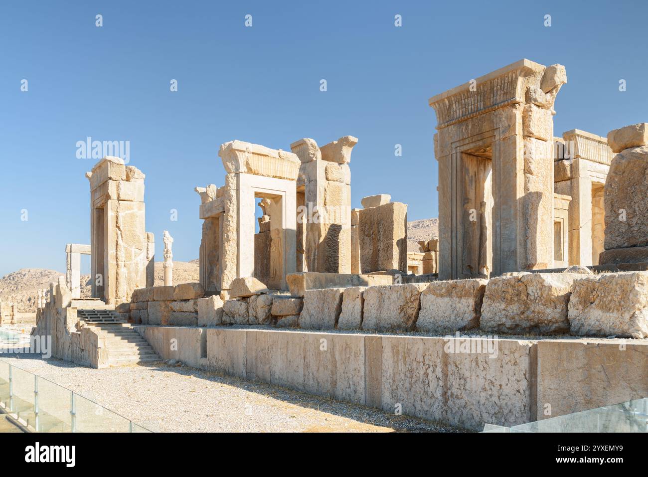 Amazing ruins of the Tachara Palace in Persepolis, Iran Stock Photo - Alamy