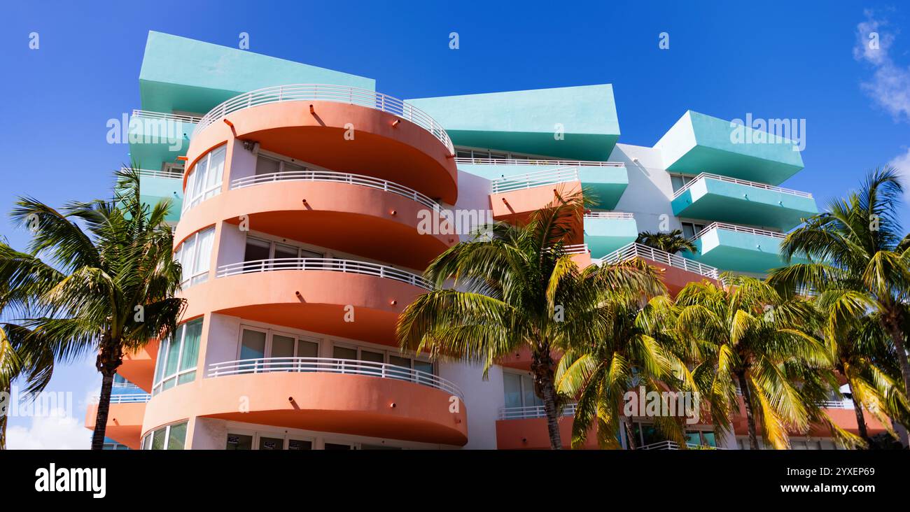 Architectural building. Art deco. Architectural district Art Deco ...