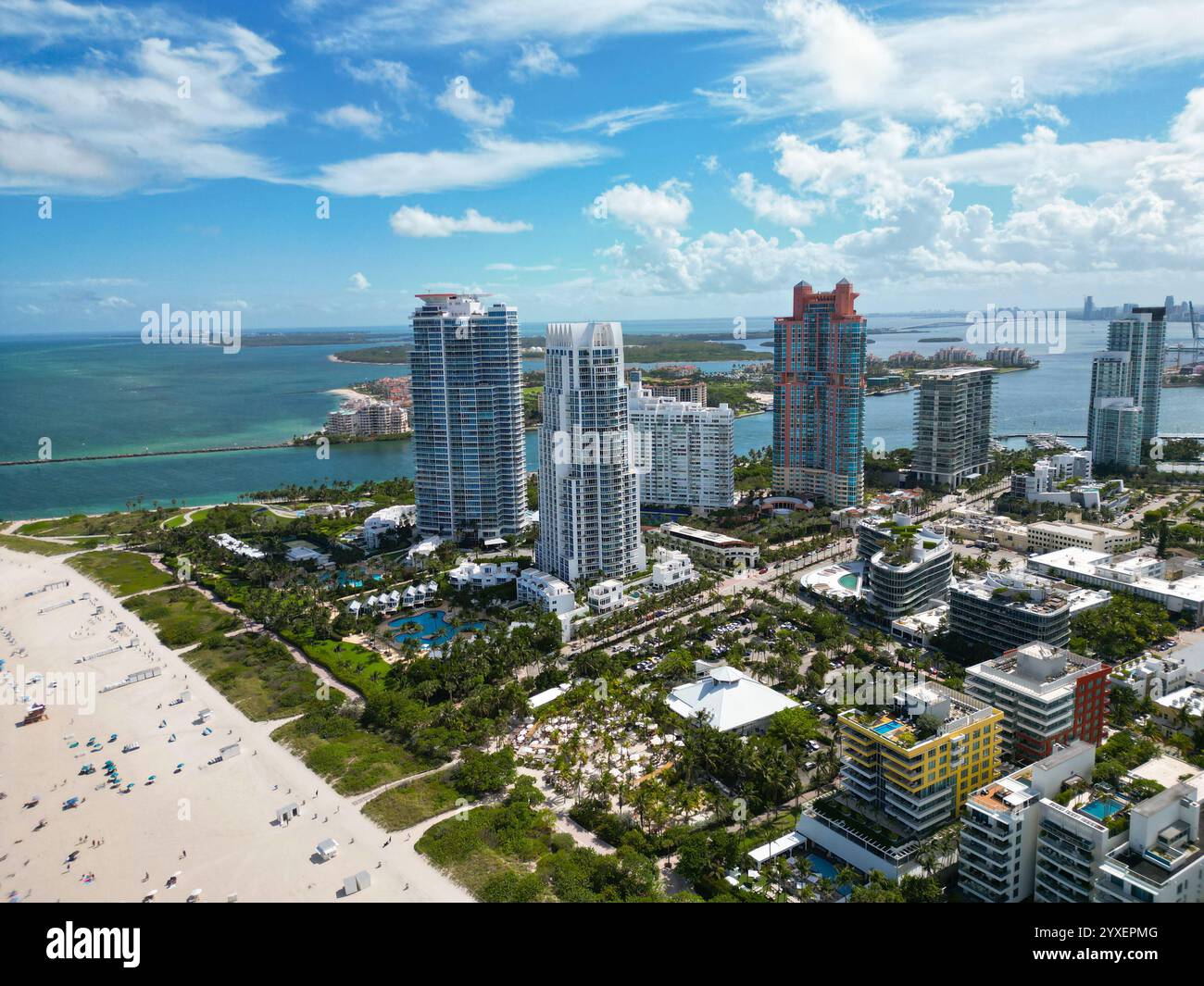 Aerial coastal miami landscape 4k hi-res stock photography and images ...