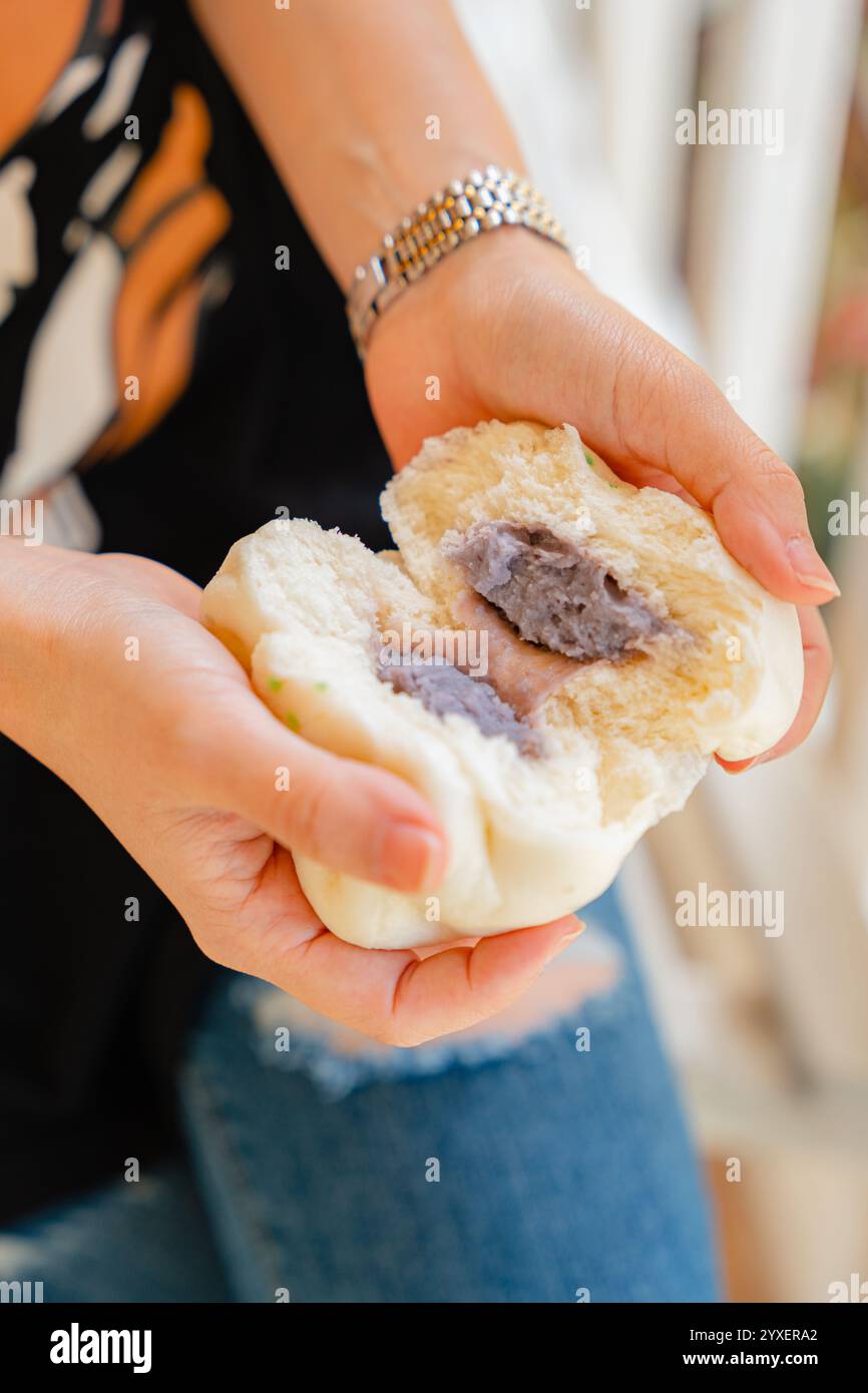 Baozi or Chinese Steamed Buns is a type of yeast-leavened filled bun in ...