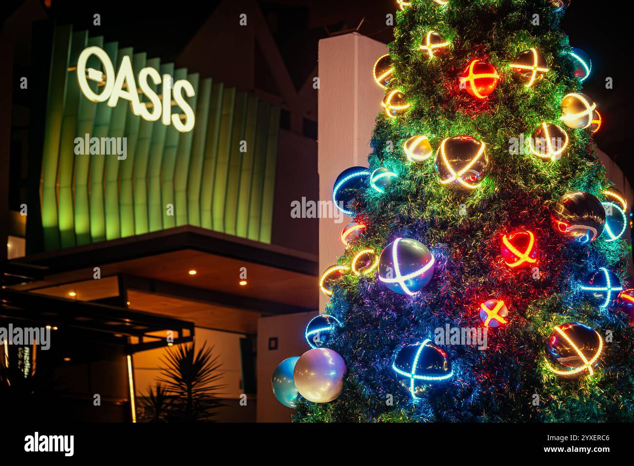 Gold Coast, Australia - Christmas tree next to the Oasis shopping ...
