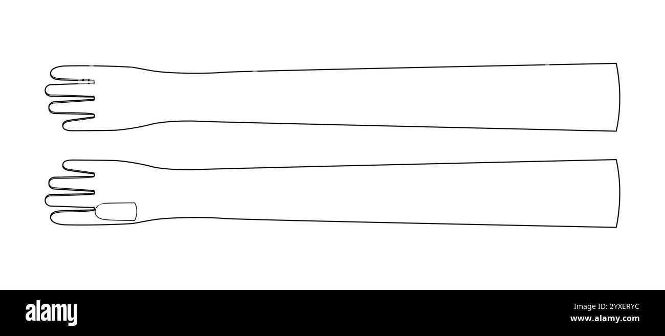 Extra Long Opera Gloves warm Underarm Maxi length boot type Fashion ...