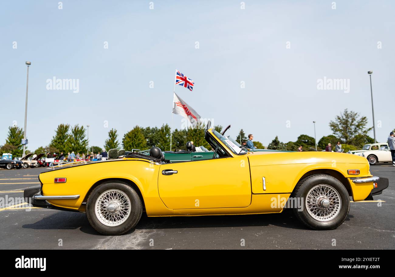 Chicago, Illinois, USA - September 08, 2024: 1980 Triumph Spitfire 1500 ...