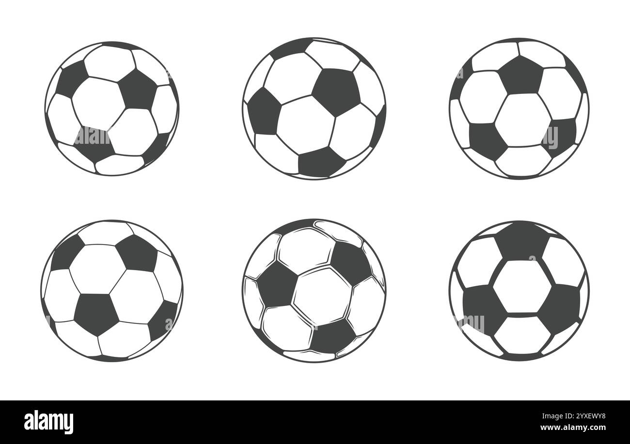 Soccer ball silhouette, Football ball silhouette, Football ball vectors ...