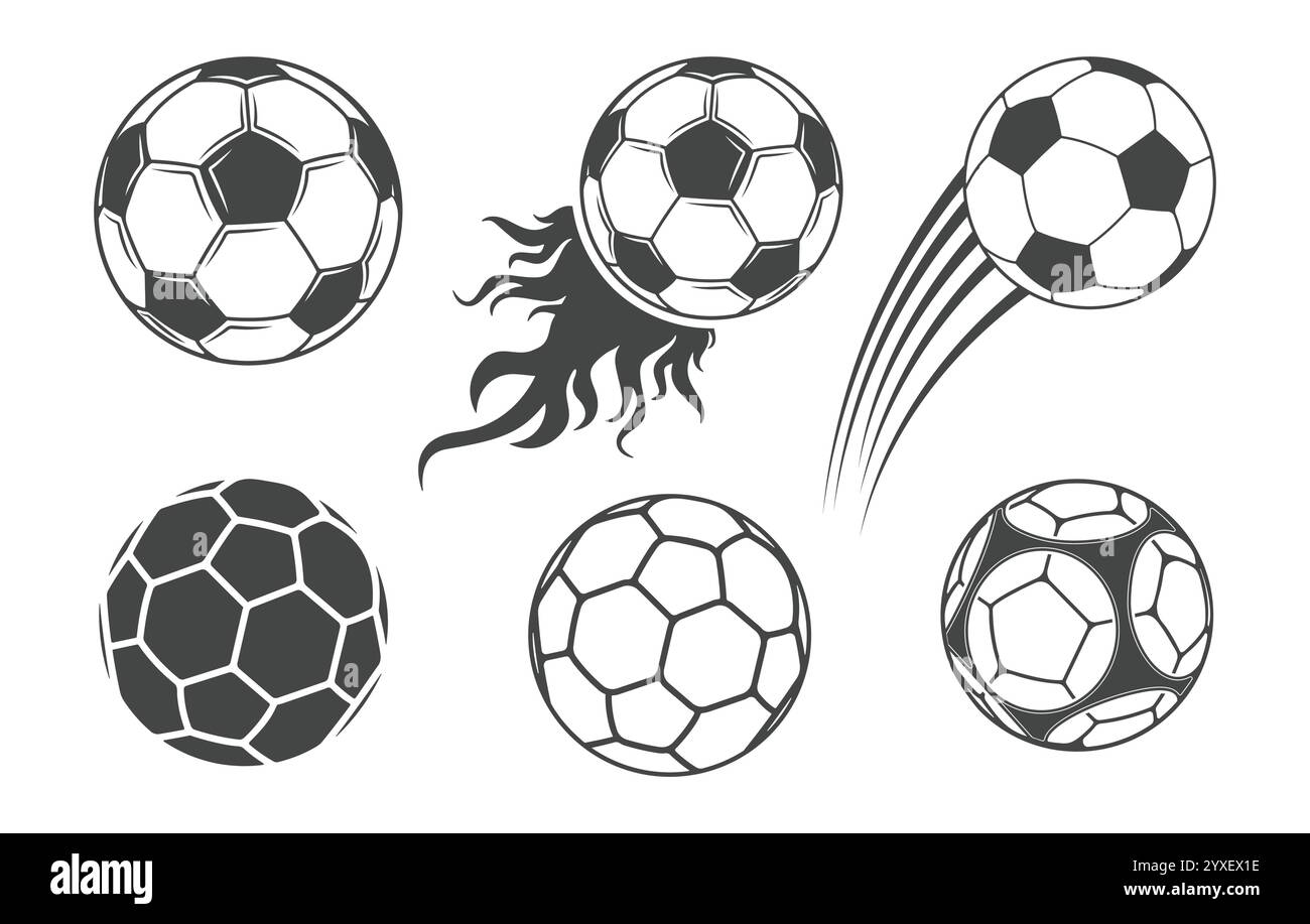 Football ball vectors, Soccer ball vectors, Soccer ball silhouette ...