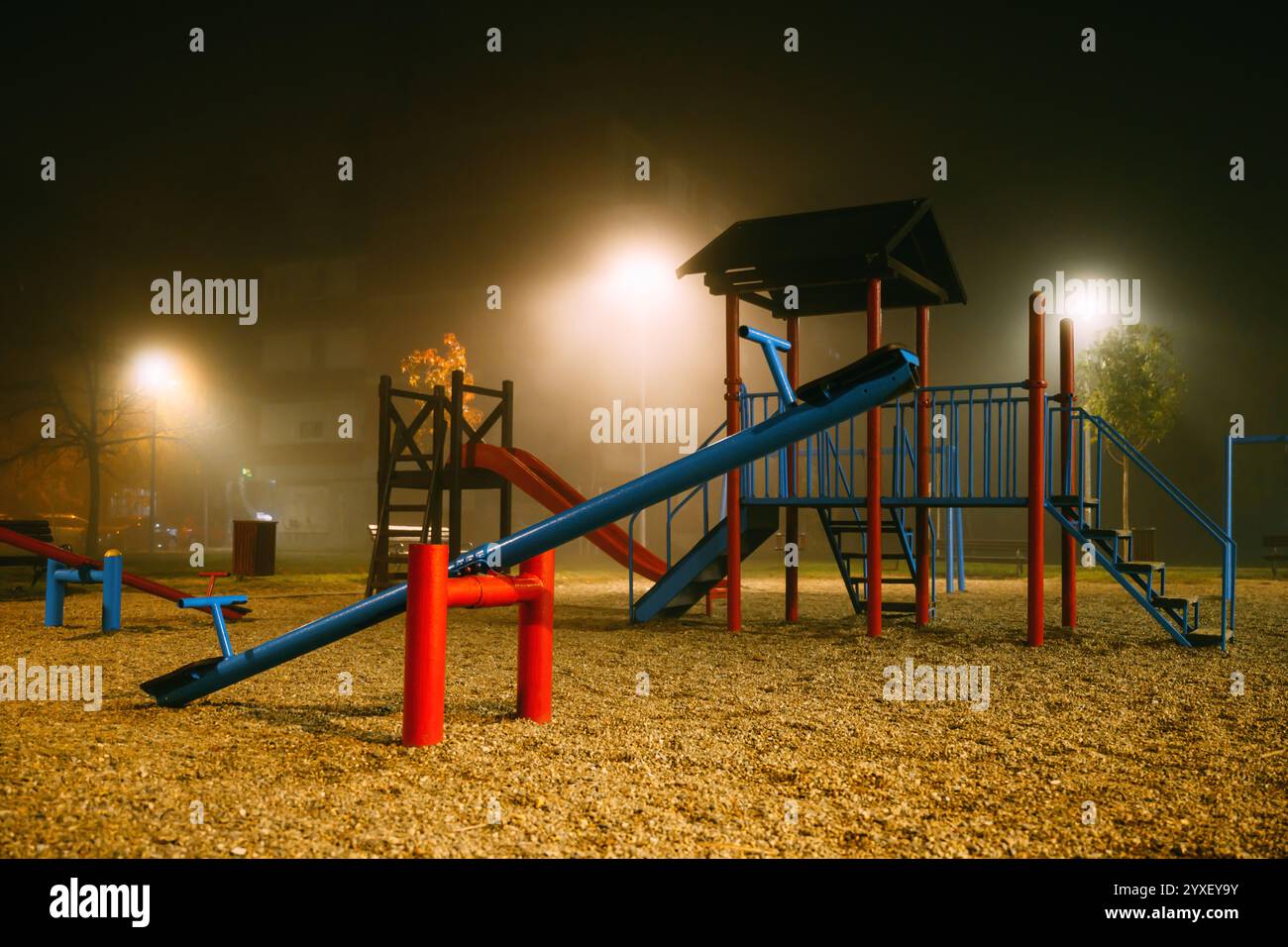Empty playground structure hi-res stock photography and images - Alamy