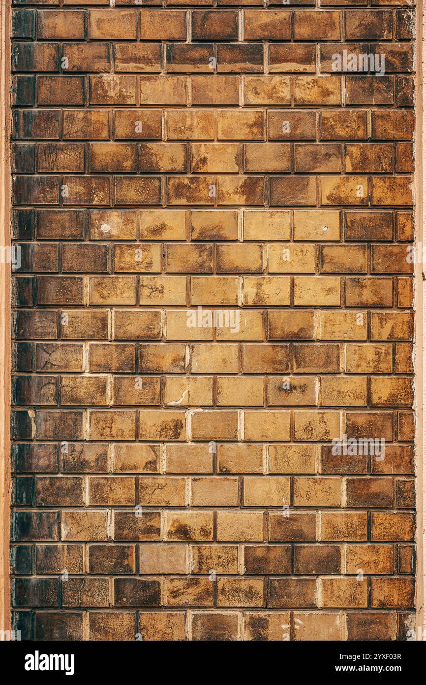 Vertical image of rustic brick wall pattern as background Stock Photo ...