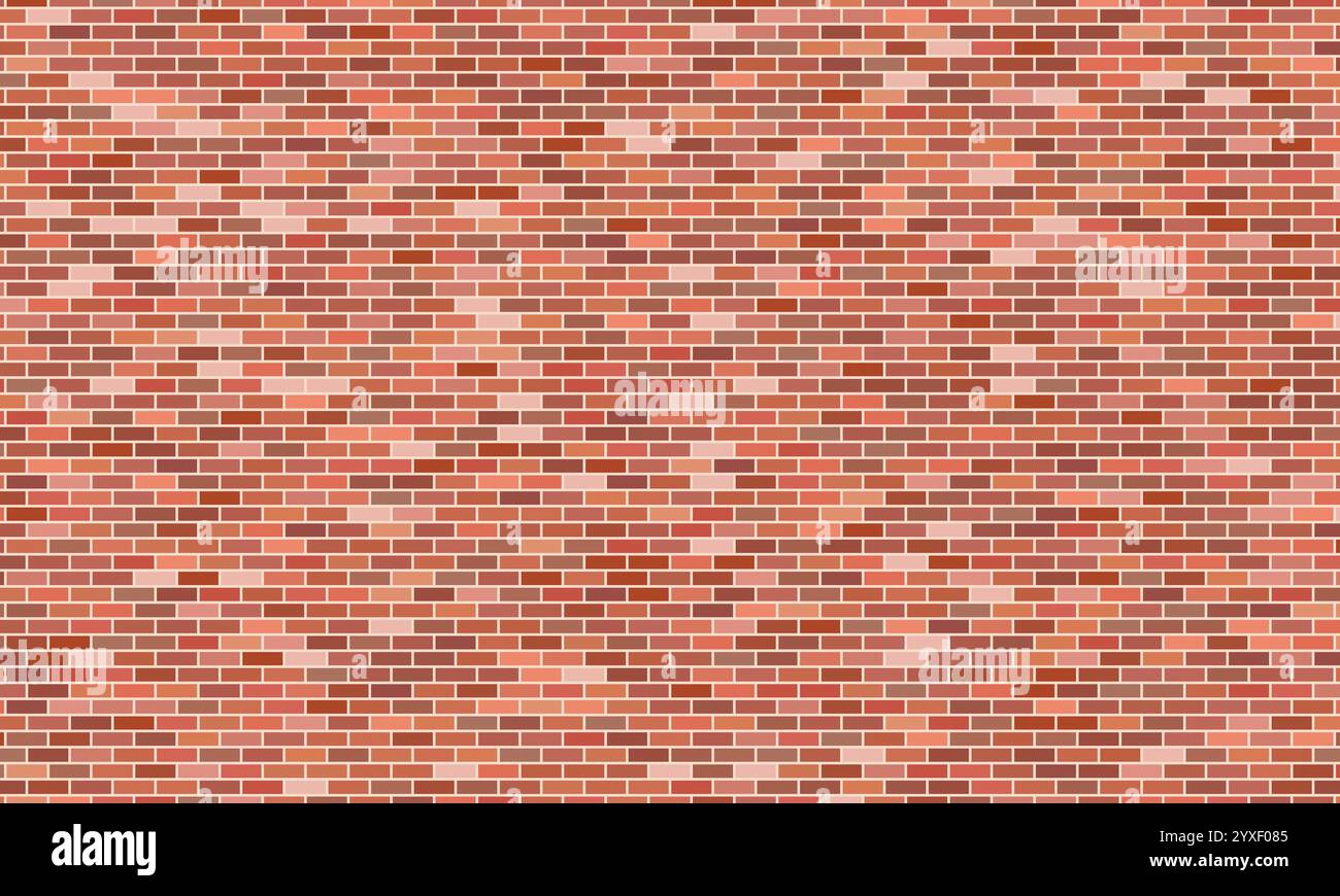 Red brick wall background. Vector illustration Stock Vector Image & Art ...
