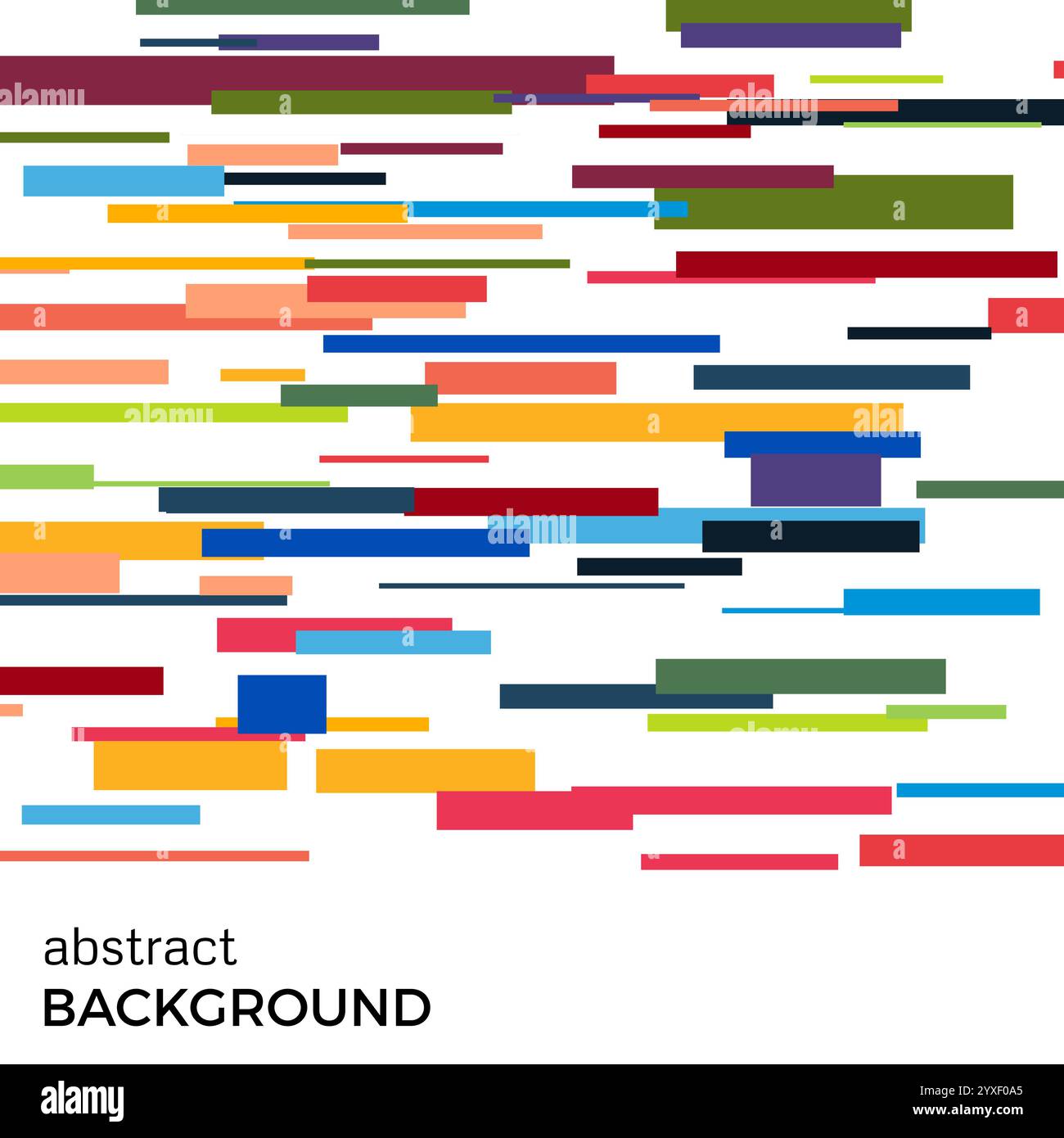 Abstract vector background of multicolored rectangles of different ...