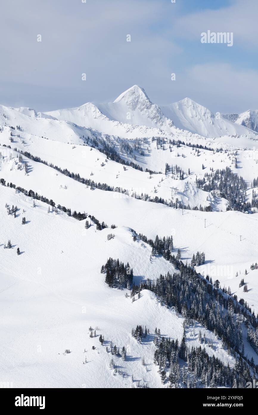 Utah Wintertime Mountains Stock Photo - Alamy