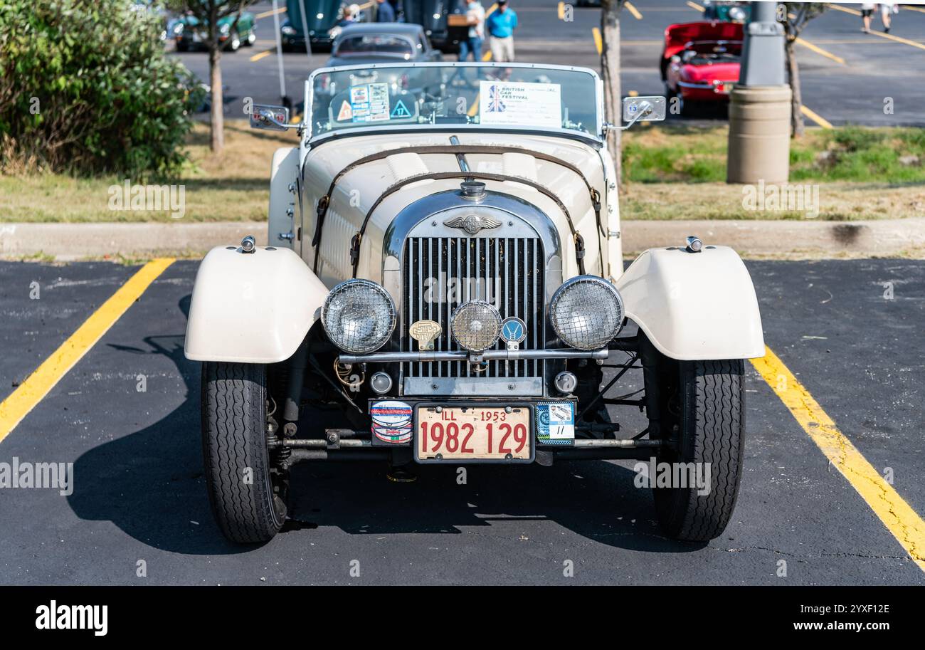 Chicago, Illinois, USA - September 08, 2024: Morgan Plus Four Flat Rad ...