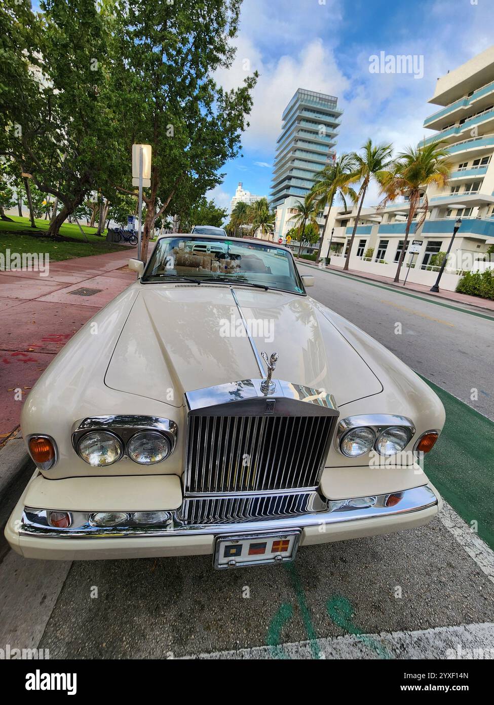 Miami Beach, Florida USA - June 5, 2024: 1978 Classic british ...