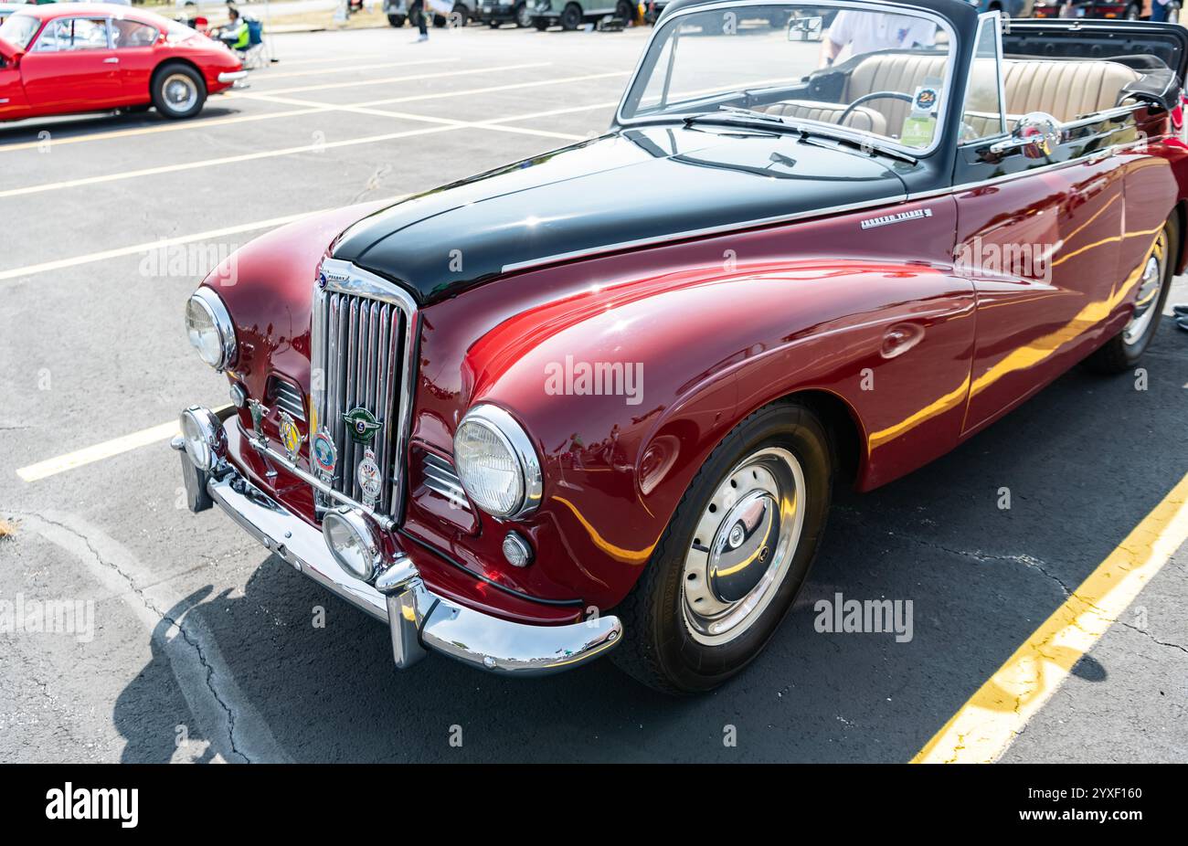 Chicago, Illinois, USA - September 08, 2024: 1951 Sunbeam Talbot Alpine ...
