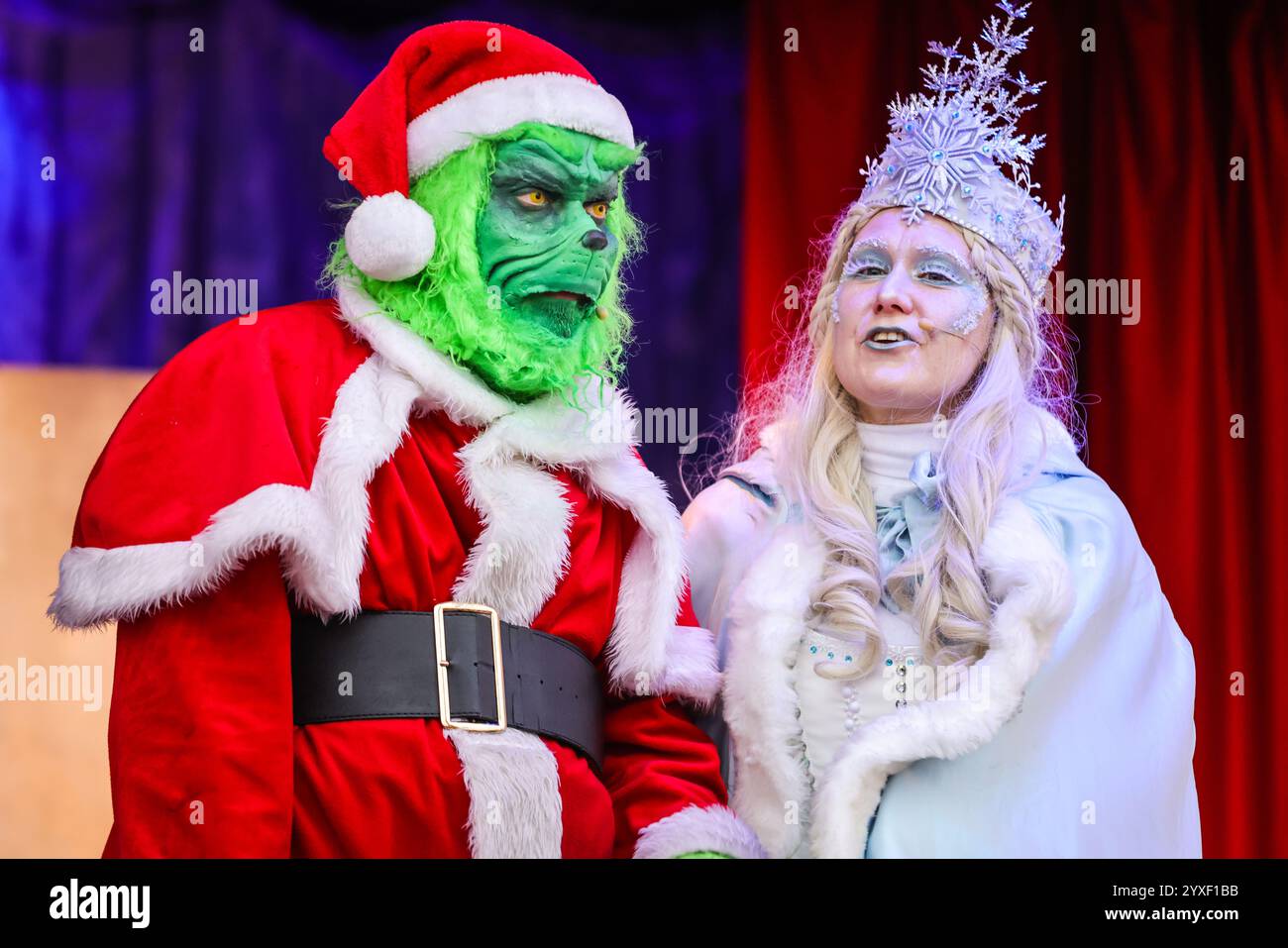 London, UK. 15th Dec, 2024. The Grinch provides free stage ...