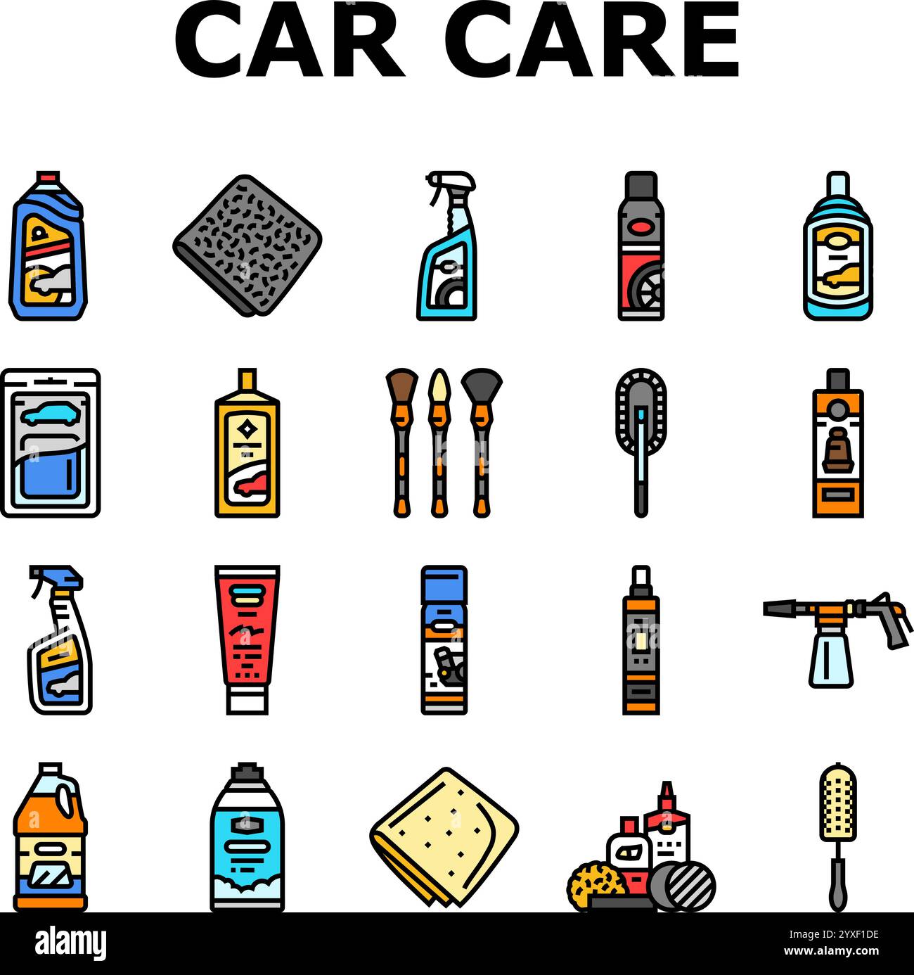 Vacuum interior car detailing Cut Out Stock Images & Pictures - Alamy