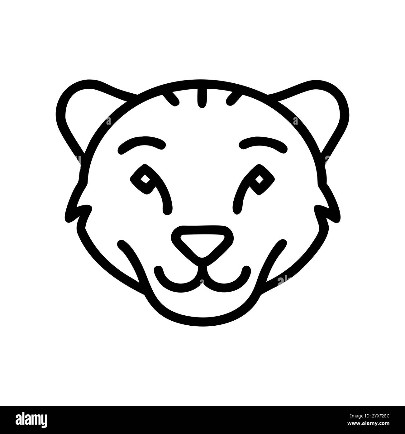 Tiger logo design Black and White Stock Photos & Images - Alamy