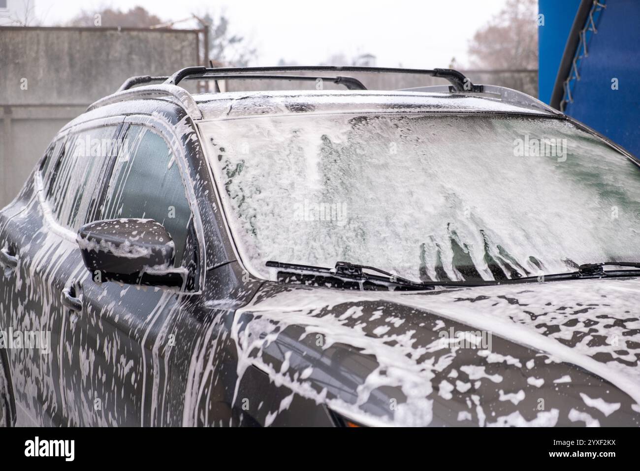 SUV Being Washed at Car Wash Stock Photo - Alamy
