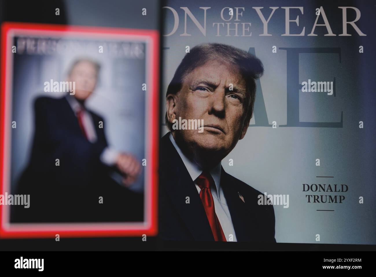 Donald Trump as Person of the Year on Time magazine cover Stock Photo - Alamy