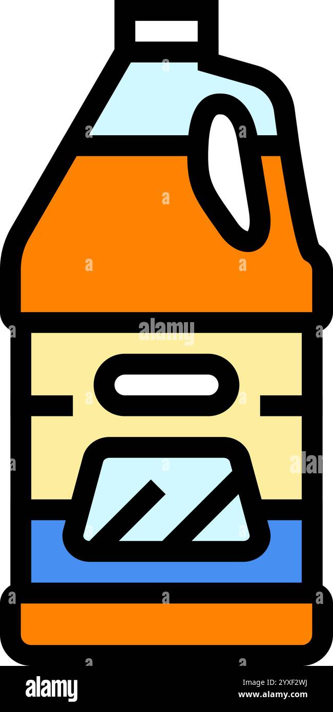 windshield washer fluid car care color icon vector illustration Stock ...