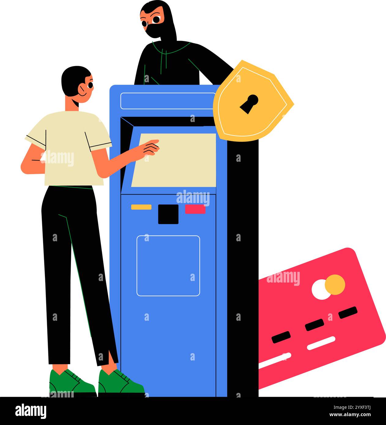 Male at atm Cut Out Stock Images & Pictures - Alamy