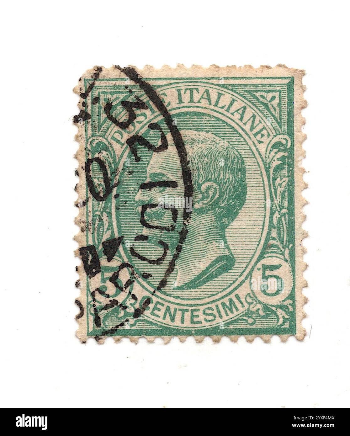 A vintage postage stamp from Italy isolated on a white background Stock ...