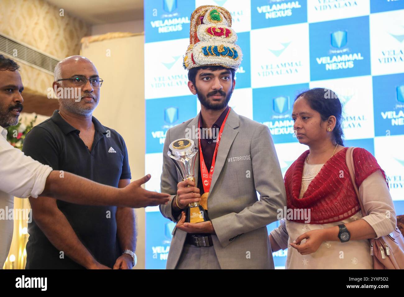 Chennai, India. 16th Dec, 2024. Chennai is Celebrating Gukesh Dommaraju ...