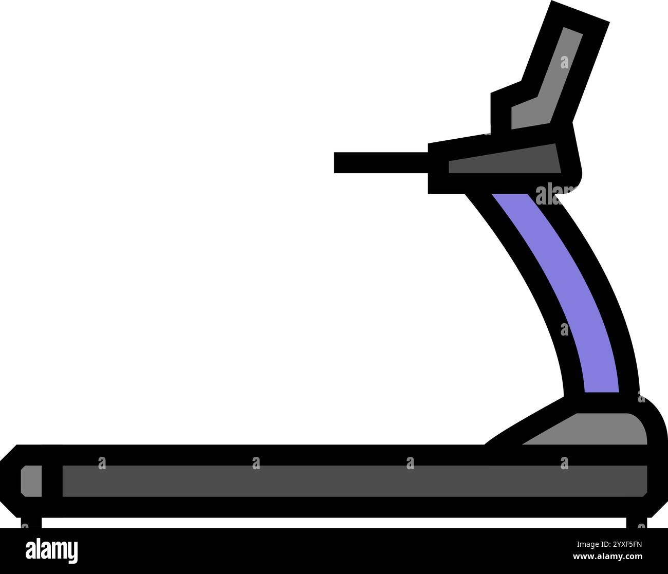 treadmill fitness tool color icon vector illustration Stock Vector ...