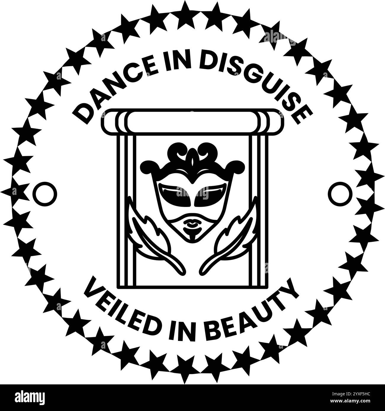 Dance mask Black and White Stock Photos & Images - Alamy