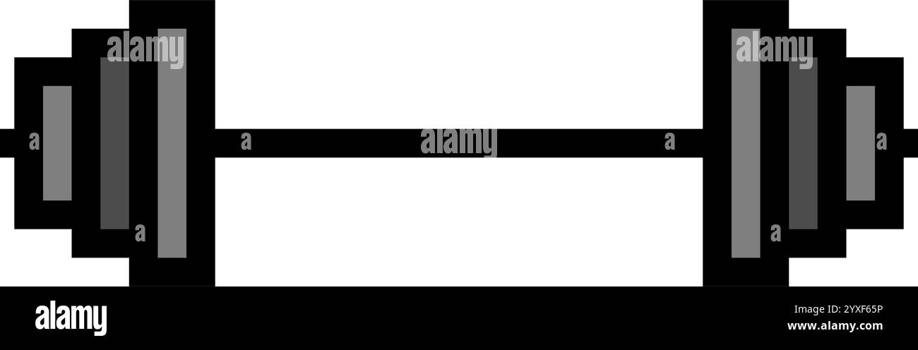 barbell fitness tool color icon vector illustration Stock Vector Image ...