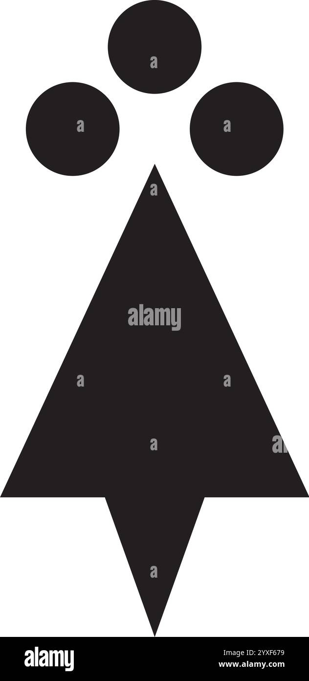 Black Ermine on isolated on a white background Stock Vector Image & Art ...