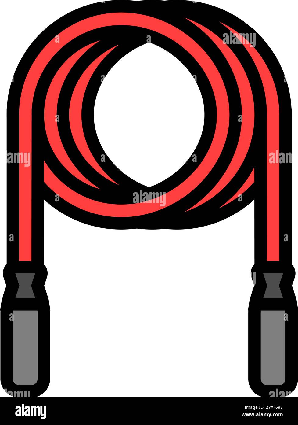 jump rope fitness tool color icon vector illustration Stock Vector ...