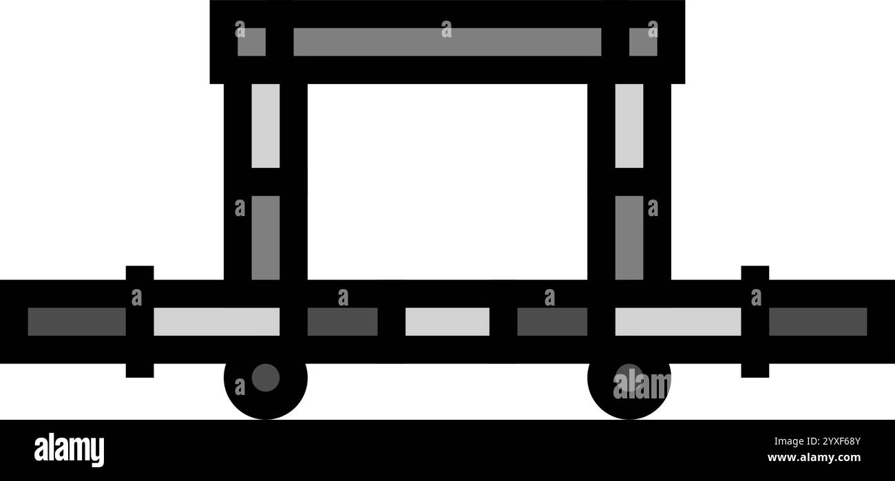 pull up bar fitness tool color icon vector illustration Stock Vector ...