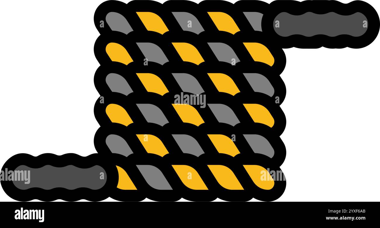 Fitness kettlebell battle rope Cut Out Stock Images & Pictures - Alamy