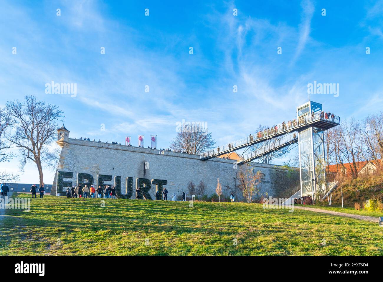 ERFURT, GERMANY - NOVEMBER 30, 2024: Citadel of Petersberg, one of the ...