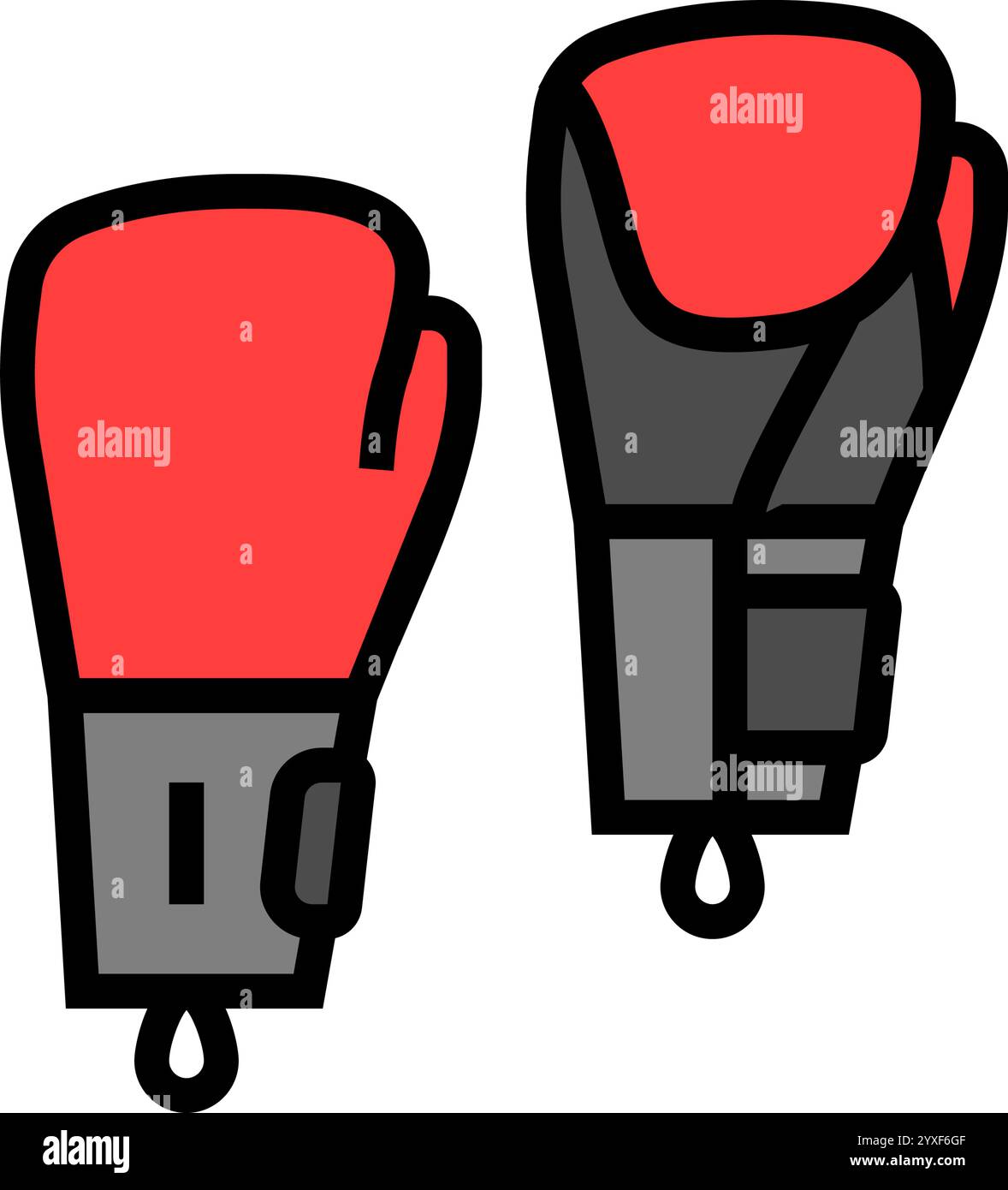 boxing gloves fitness tool color icon vector illustration Stock Vector ...